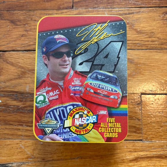 Toys | Jeff Gordon 24 Five Allmetal Collectors Cards Tin Box 1997 Cards ...